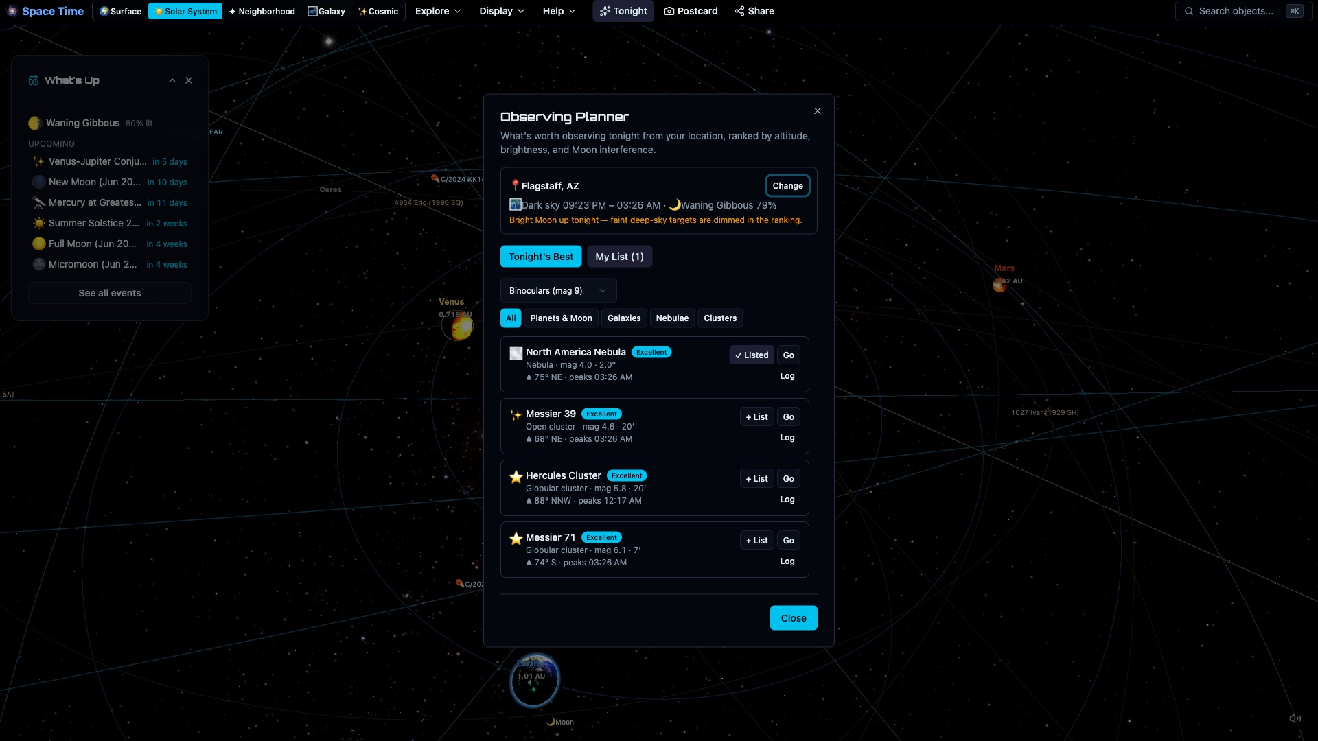 What's in the Sky Tonight? — Free 3D Sky Map & Observing Planner ...